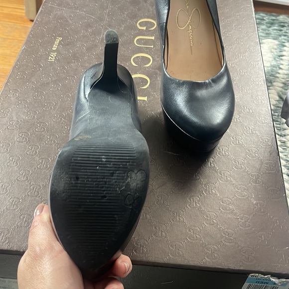 Jessica Simpson | Shoes | Jessica Simpson Leather Heals Wedges Very ...